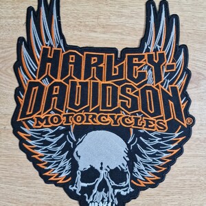 Harley Davidson Motorcycle Biker Adult Patches Set of 3 Pcs Iron On - Etsy