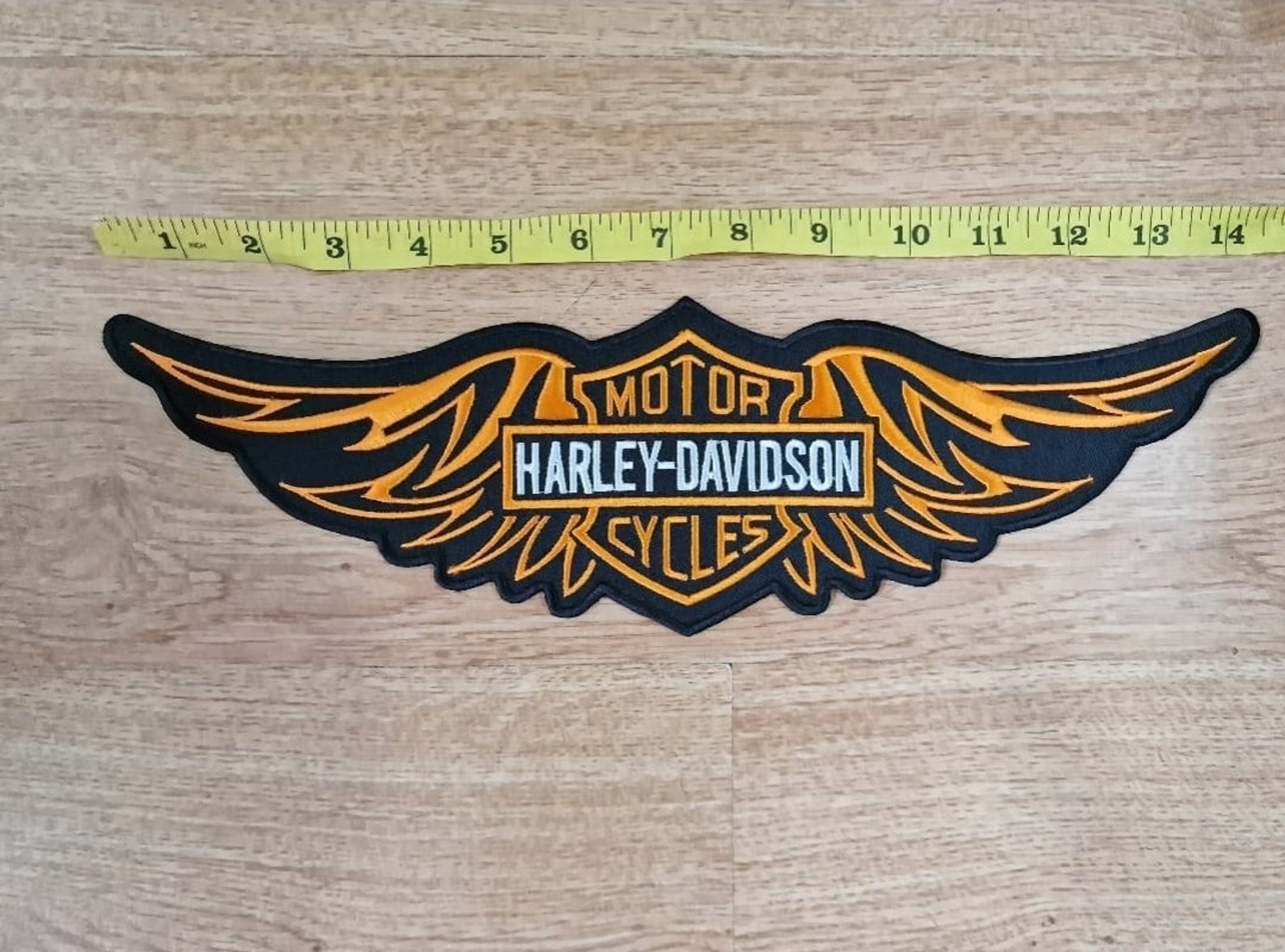 Harley Davidson Embroidered Patch Harley Logo Wing Motorcycle Jacket 15 ...