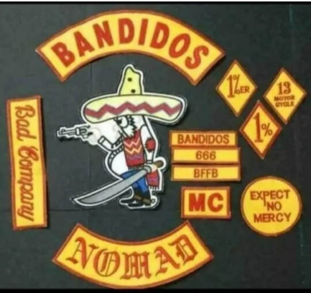 Bandidos Nomads/texas/worldwide Embroidery Patches Sets Iron on Size ...
