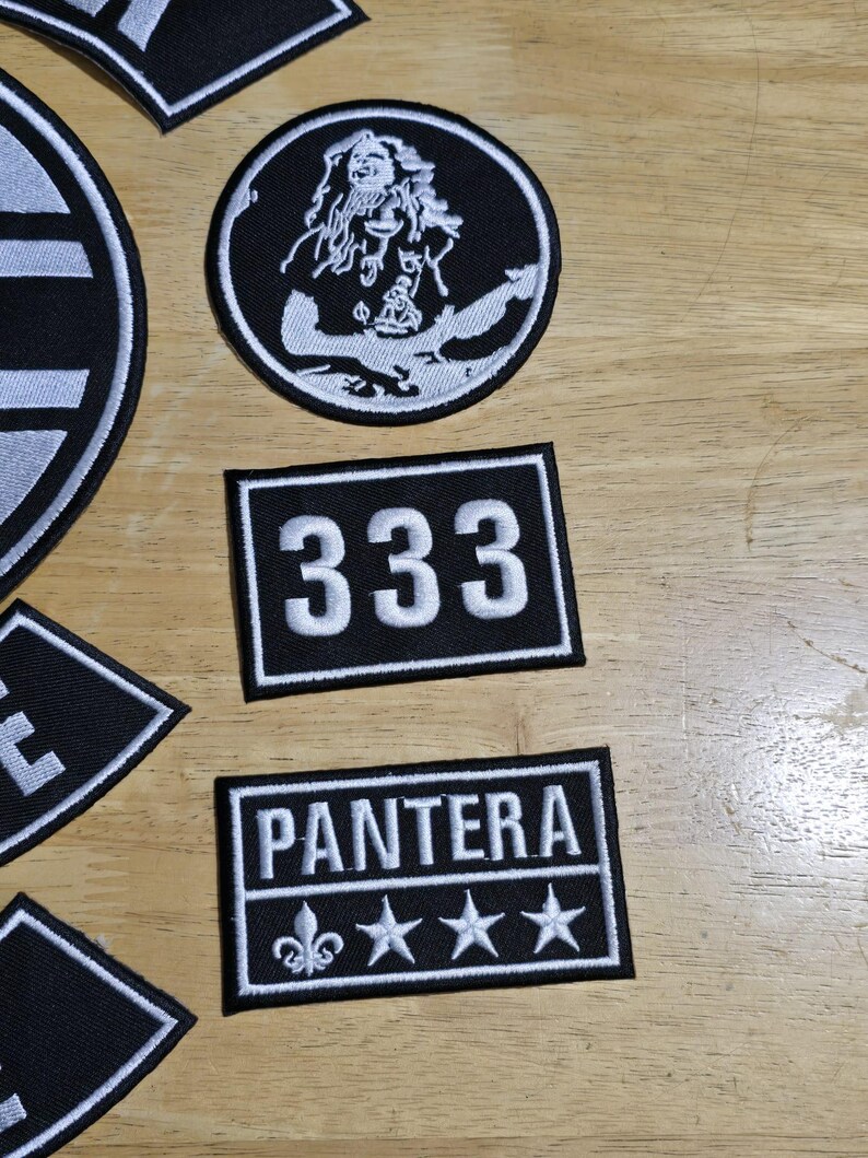 Pantera Cowboys From Hell St. Vinnie St. Dime Set of 10 Embroidery ...