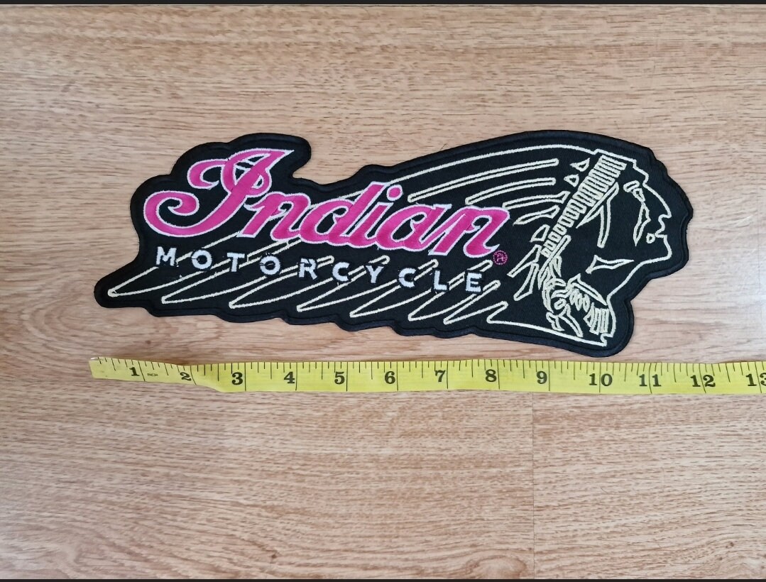 Indian Motorcycle Patch Large Back Patch - Motorcycle Jacket Vest Back ...