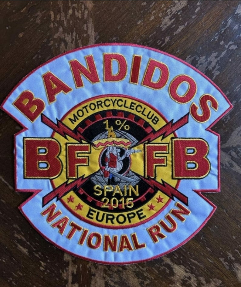 Bandidos Motorcycle Club Euorpe 27 Cm Iron On - Etsy
