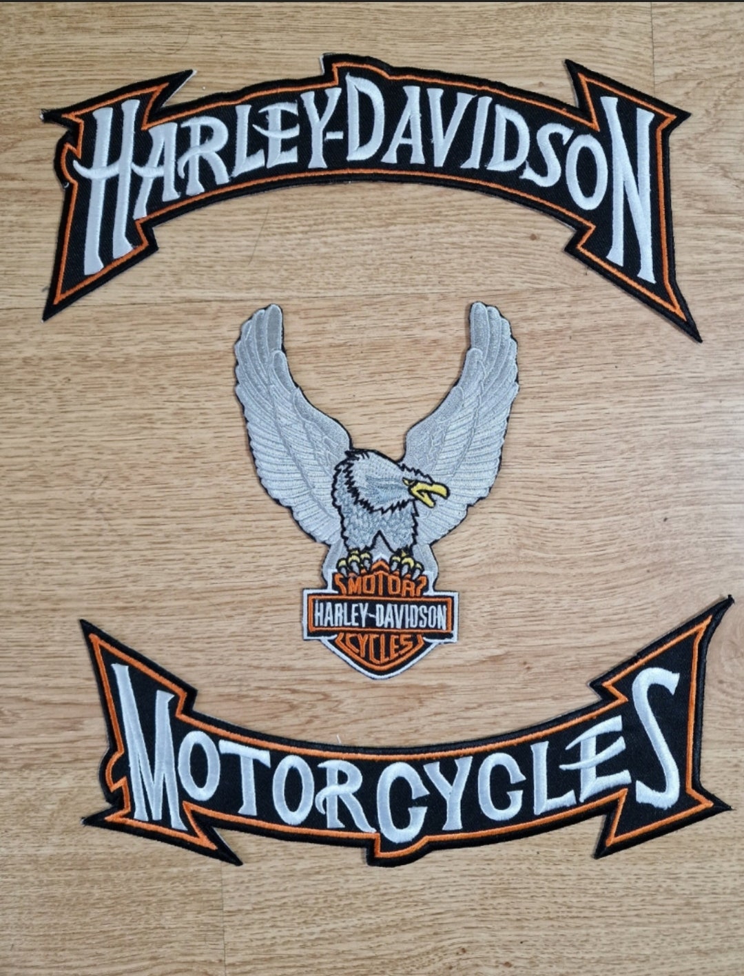 Harley Davidson Wing Eagle Patches Set of Three Pcs Iron On - Etsy