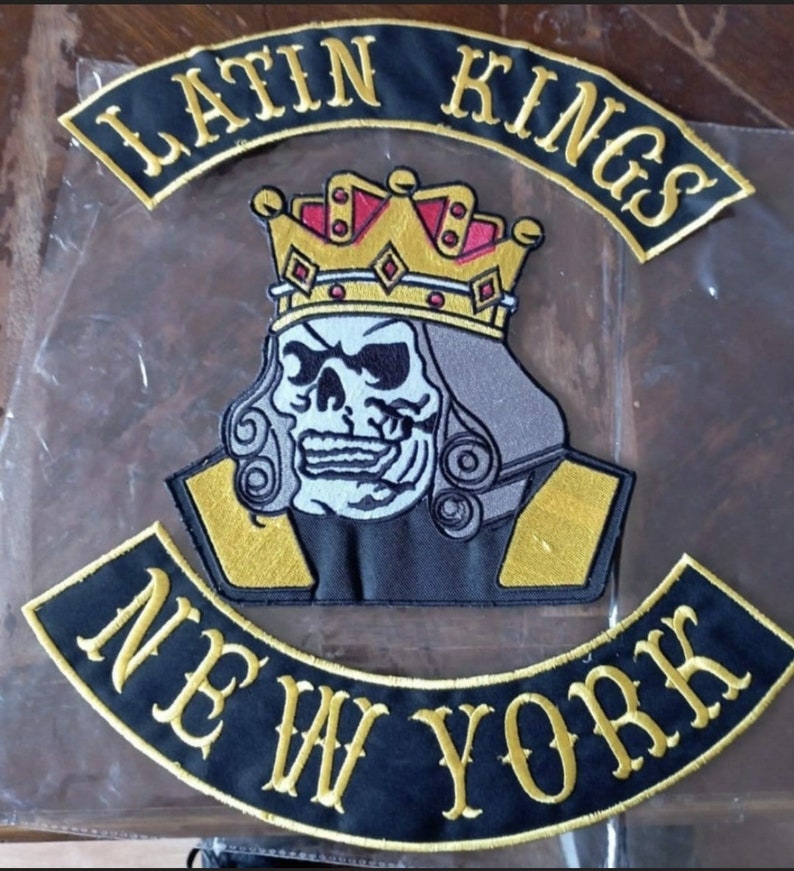Latin Kings Massachusetts Embroidered Patches Set of 3 Pcs Iron On - Etsy