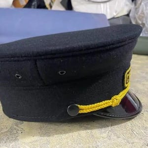 Train Conductor Railway Cap Railroad Officer Style Hat - Etsy