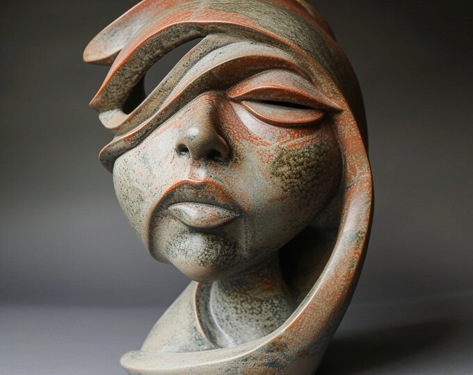 Ceramic Sculpture Art, Human Face Sculpture, Clay Sculpture ...