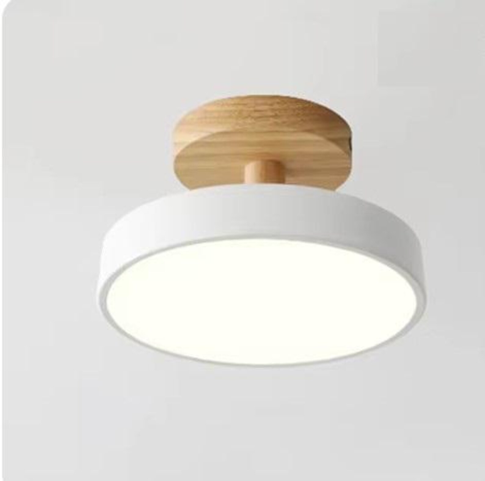 Elegant Wooden Ceiling Light Fixture, Two Colours Black , White - Etsy