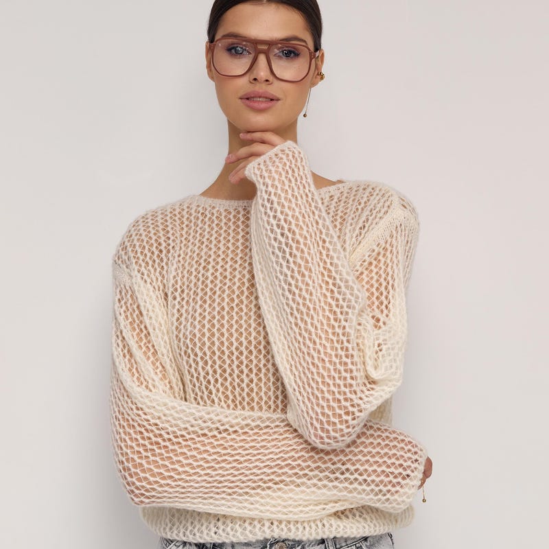 Loose Knit Sweater - Etsy