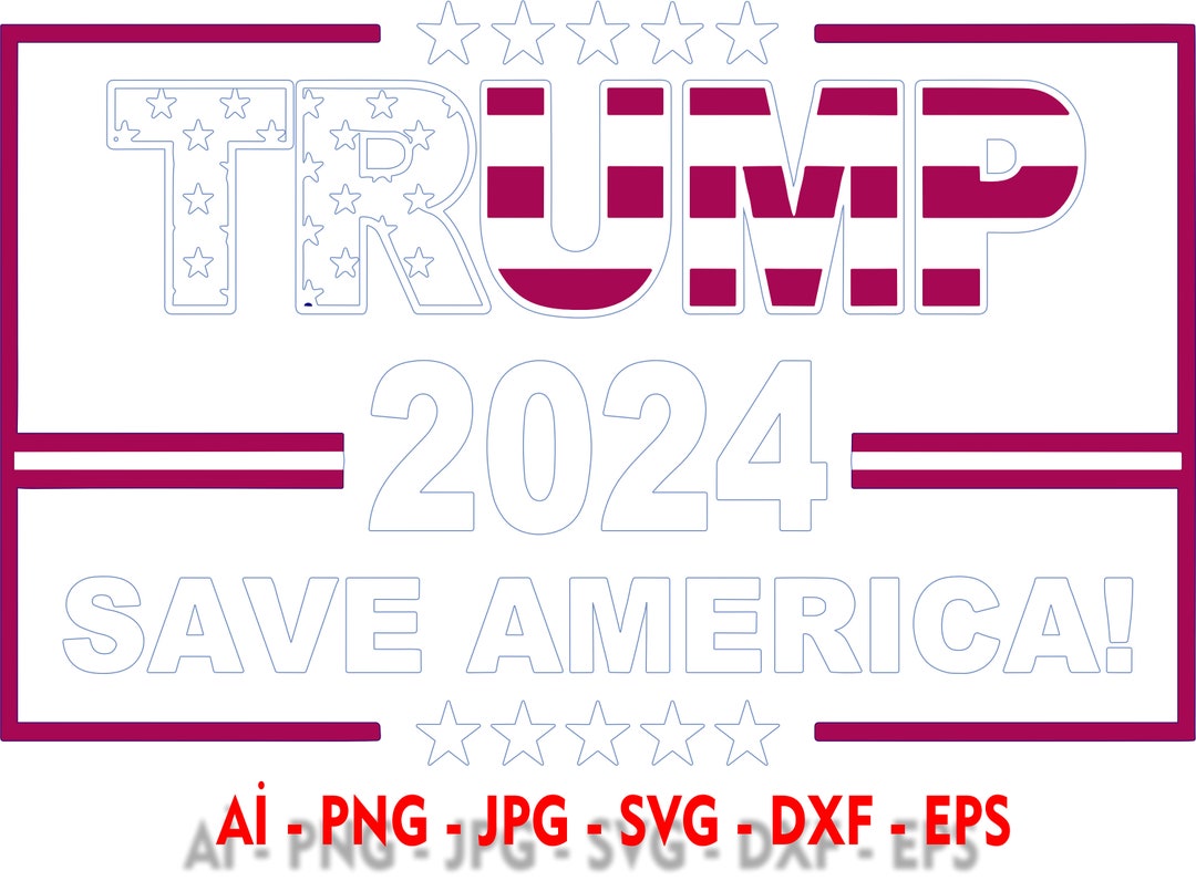 Trump 2024 Svg, Trump Svg Png, Trump Flag Png, July 4th Svg, Distressed ...