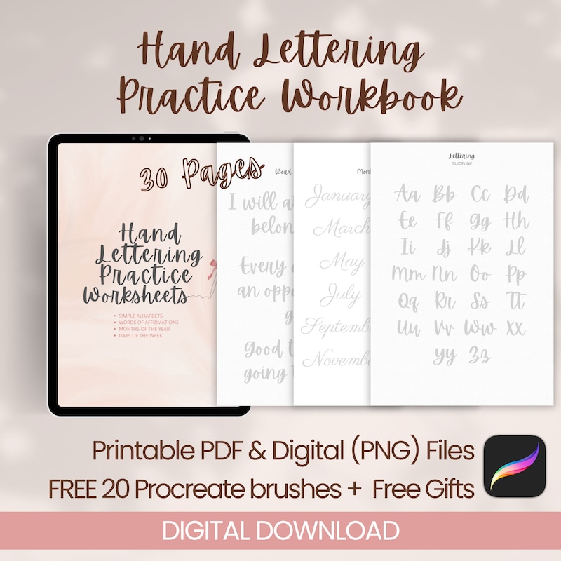 Procreate Workbook - Etsy