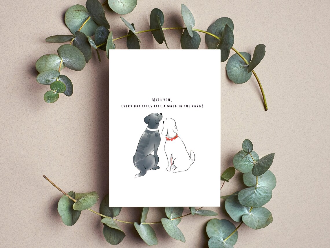 Printable Thank You Card, Every Day Feels Like A Walk in the Park, for ...