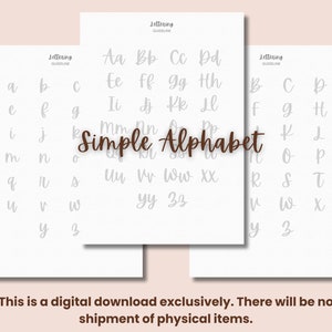 20 Procreate Lettering Brush, Printable Hand Lettering Practice Sheets ...