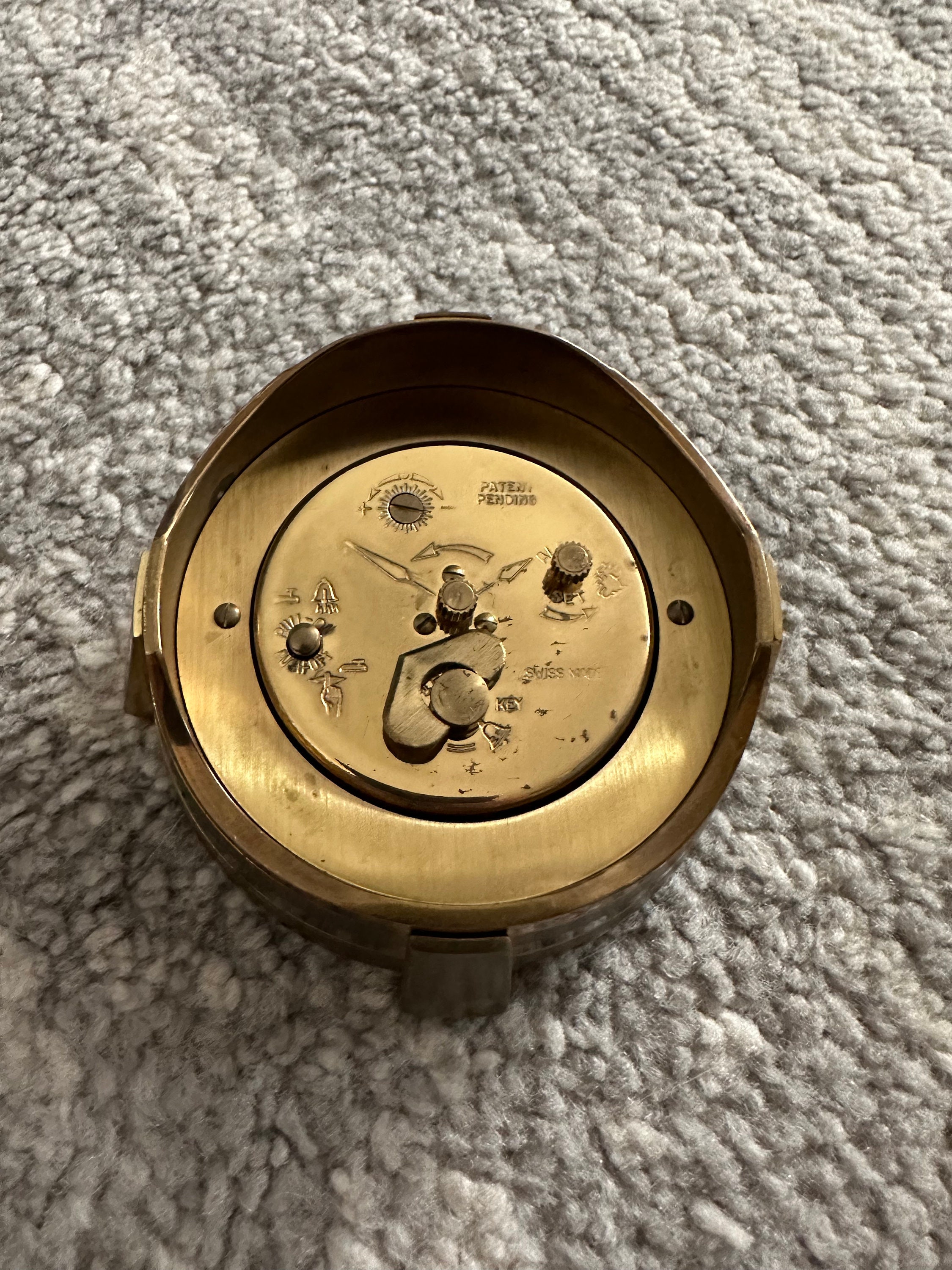 1967 Swiza Bronze Paperweight Calendar Clock - Etsy