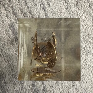 Clock in Acrylic Glass by Pierre Giroudon, France, 1970s - Etsy