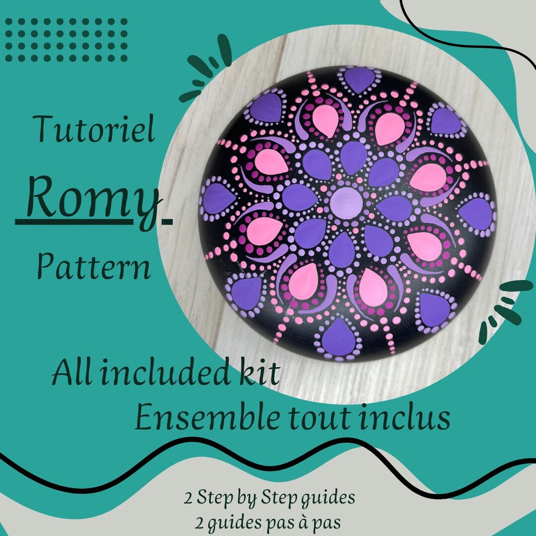 All-in-one Box for Creating a Dot Mandala on a Rock, Intermediate ...