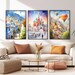 Harbin Ice Festival Watercolor Poster Travel Art Print China Landscape ...