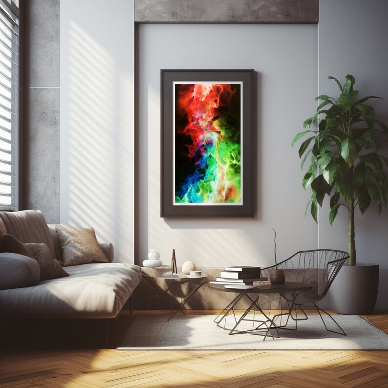 Fluid Art Style, Space-themed Digital Art, Sky Illustration, Fusion of ...