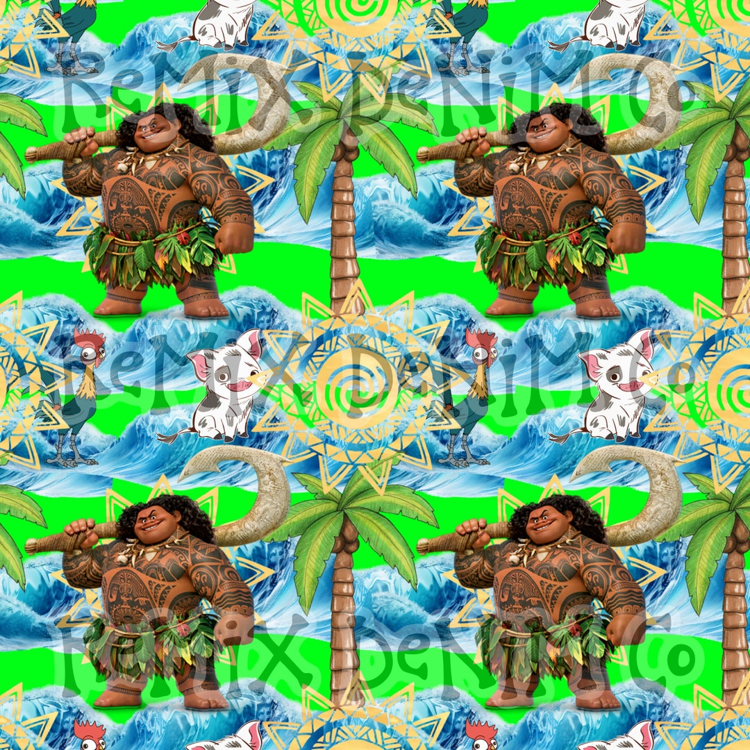 Hawaiian Polynesian Princess Maui Oceania Ocean Waves Pua Heihei Bright ...