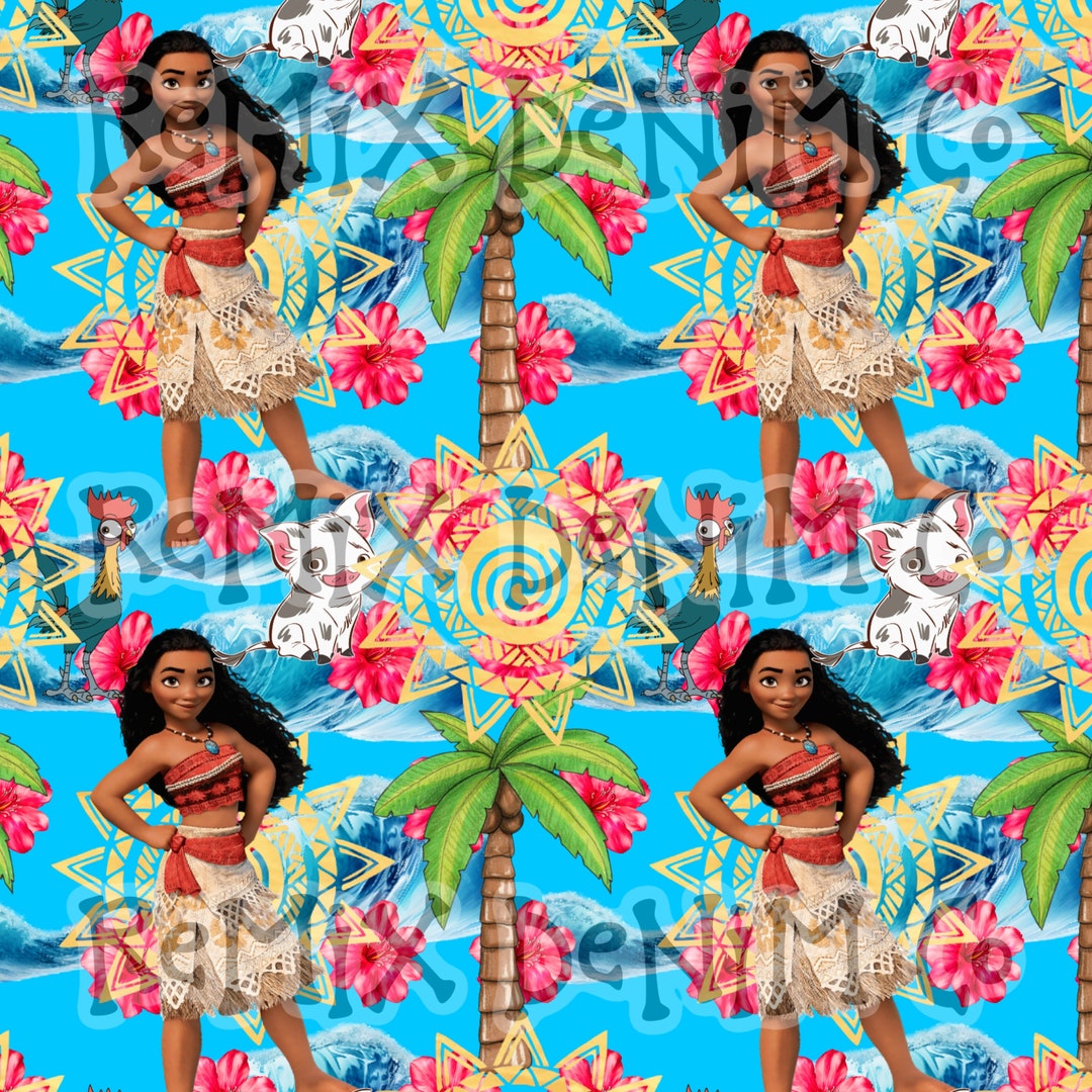 Hawaiian Polynesian Princess Maui Oceania Ocean Waves Pua Heihei Bright ...