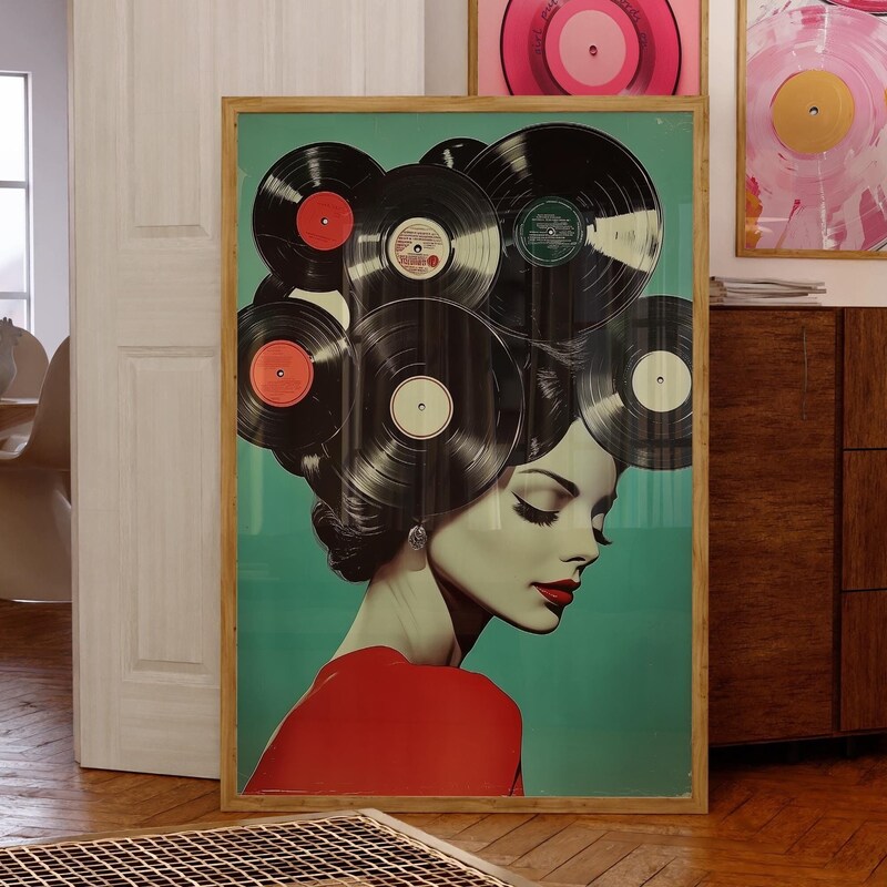 Vinyl Record Abstract Art - Etsy