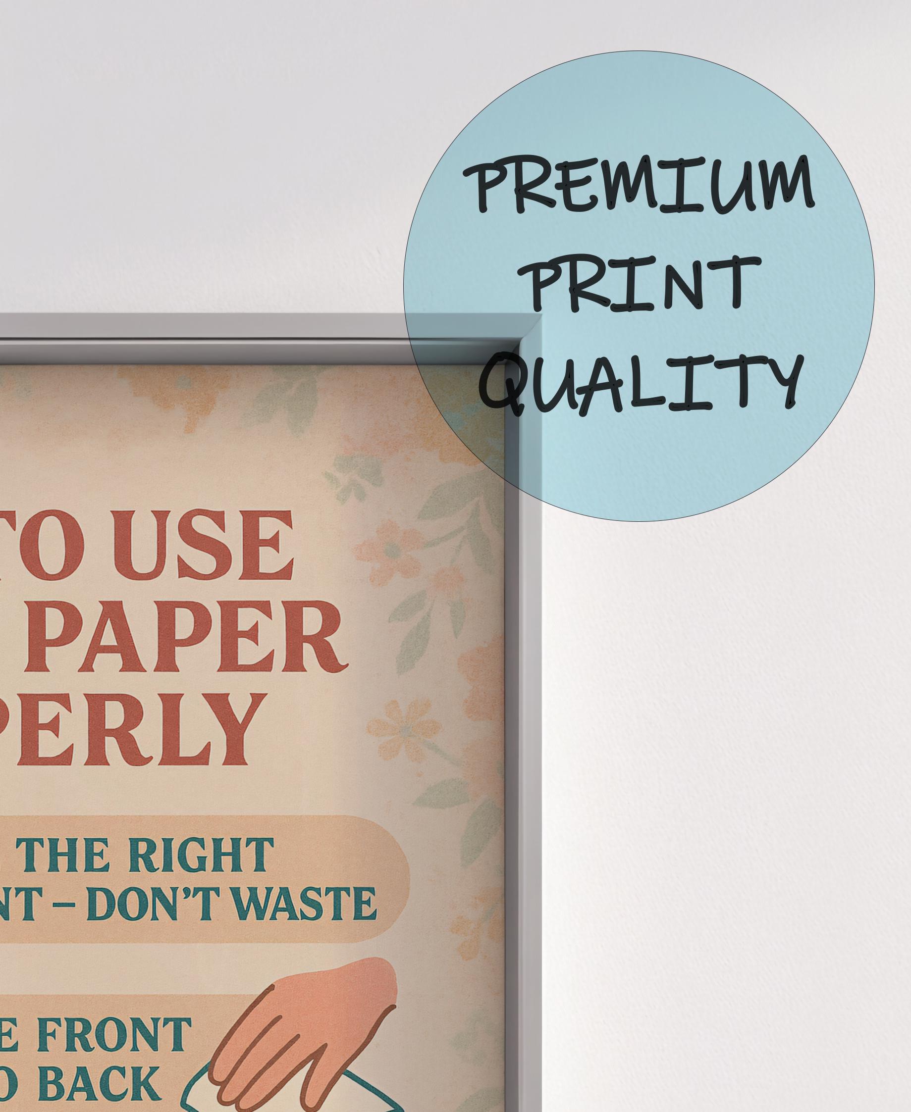 How to Use Toilet Paper Bathroom Decor, Funny Toilet Paper Bathroom ...