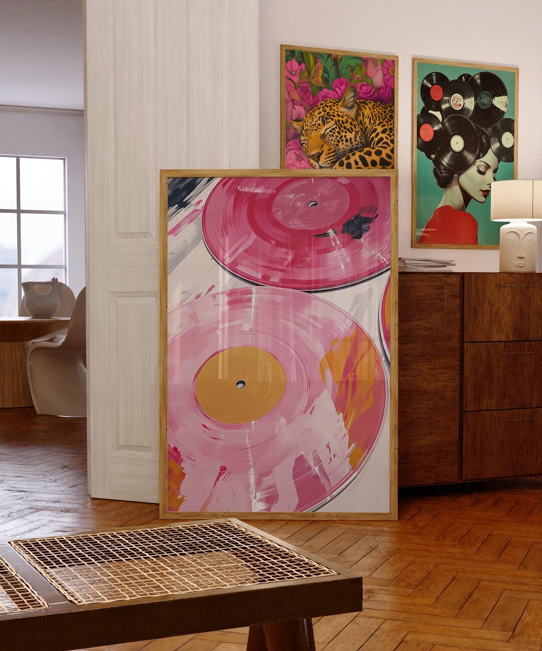 Vinyl Record Printable Wall Art Retro Decor, Y2K Girly Print Trendy ...