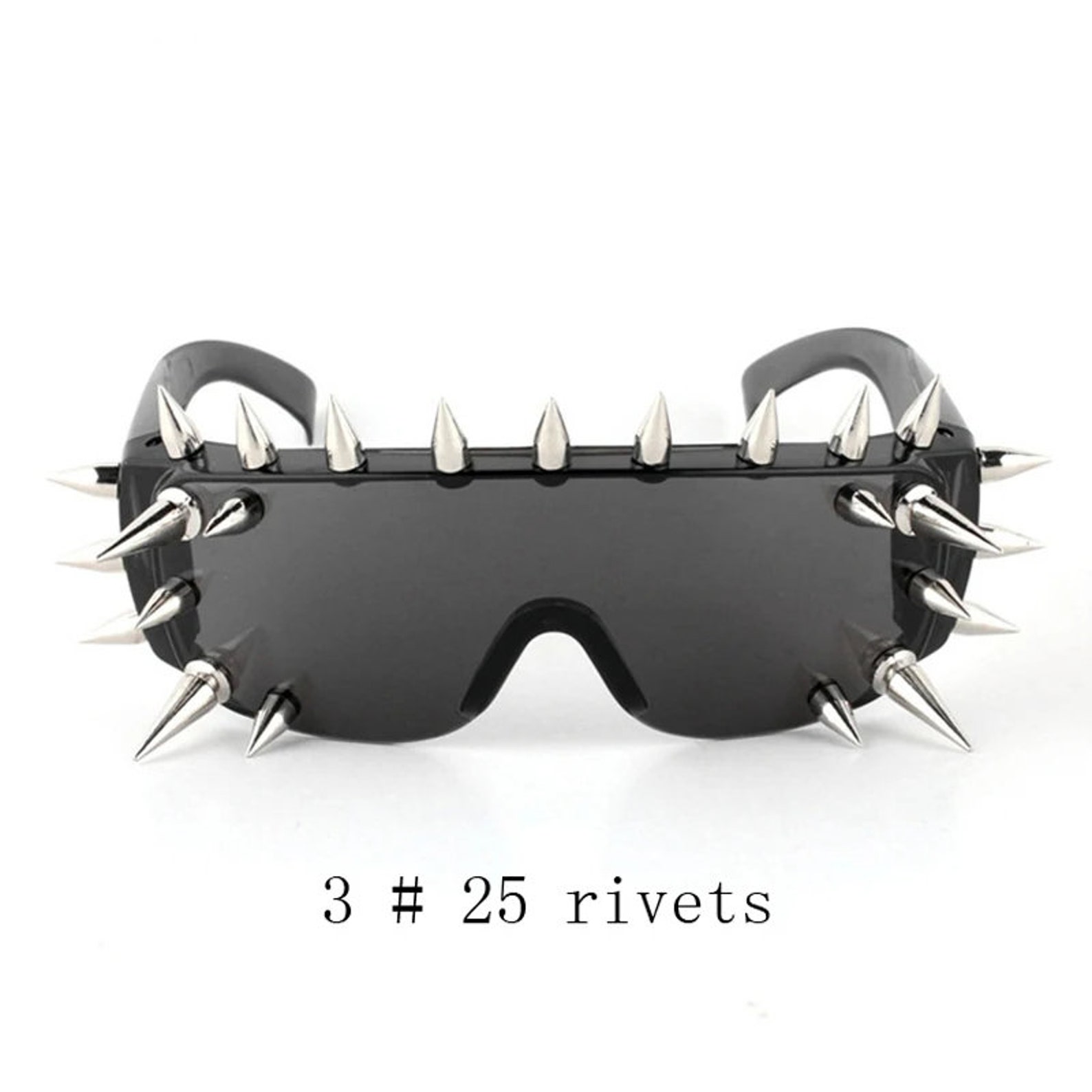 Spiked Sunglasses Futuristic Shades Windproof Designer - Etsy