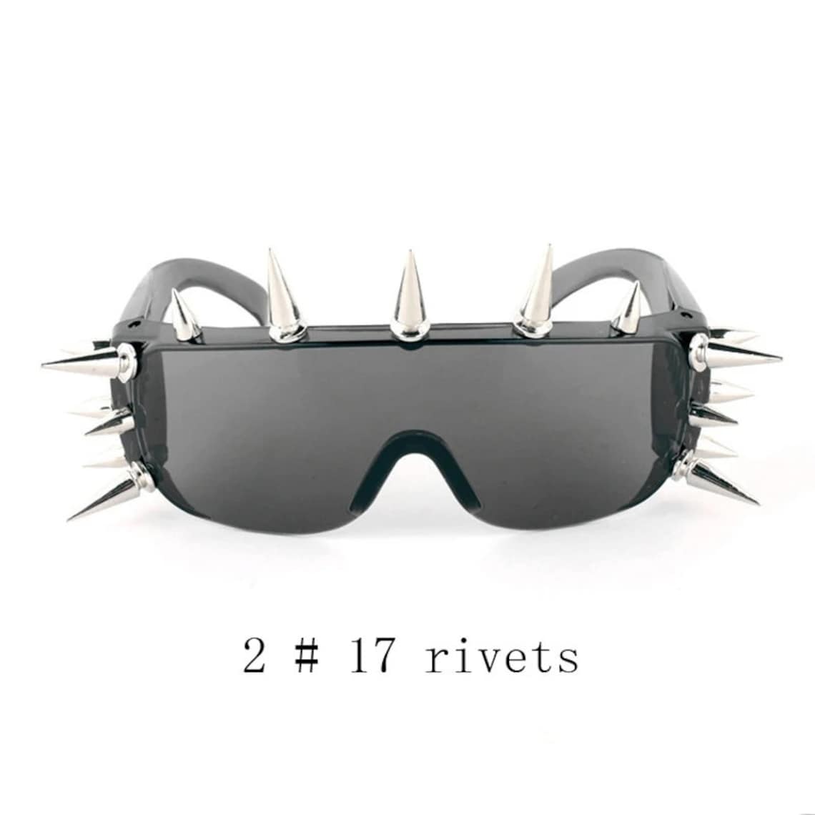 Spiked Sunglasses Futuristic Shades Windproof Designer - Etsy