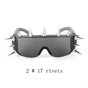 Spiked Sunglasses Futuristic Shades Windproof Designer - Etsy