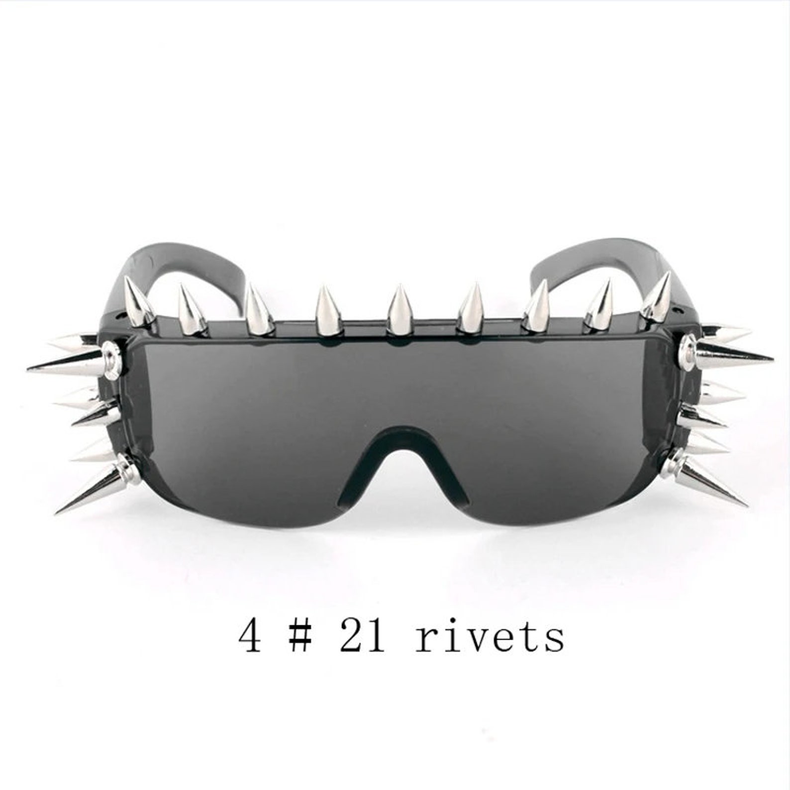 Spiked Sunglasses Futuristic Shades Windproof Designer - Etsy
