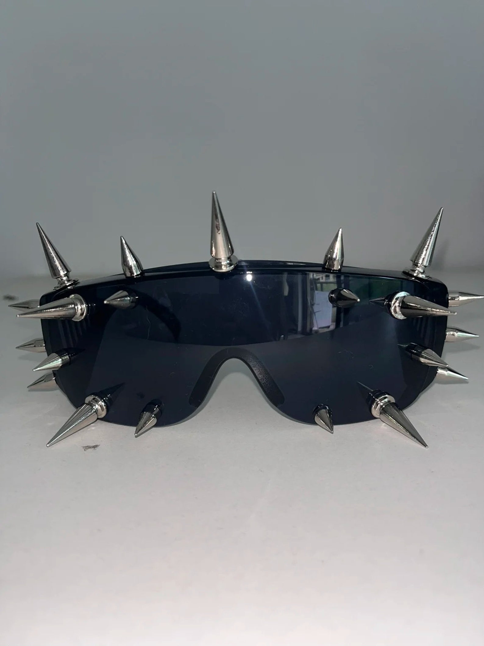Spiked Sunglasses Futuristic Shades Windproof Designer - Etsy