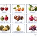 45 Fruits Cards for Kids, Fruit Cards, Fruit Lashcards, Flashcard ...