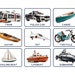 45 Vehicles Cards, Vehicles Cards for Kids, Preschool Cards, Vehicles ...