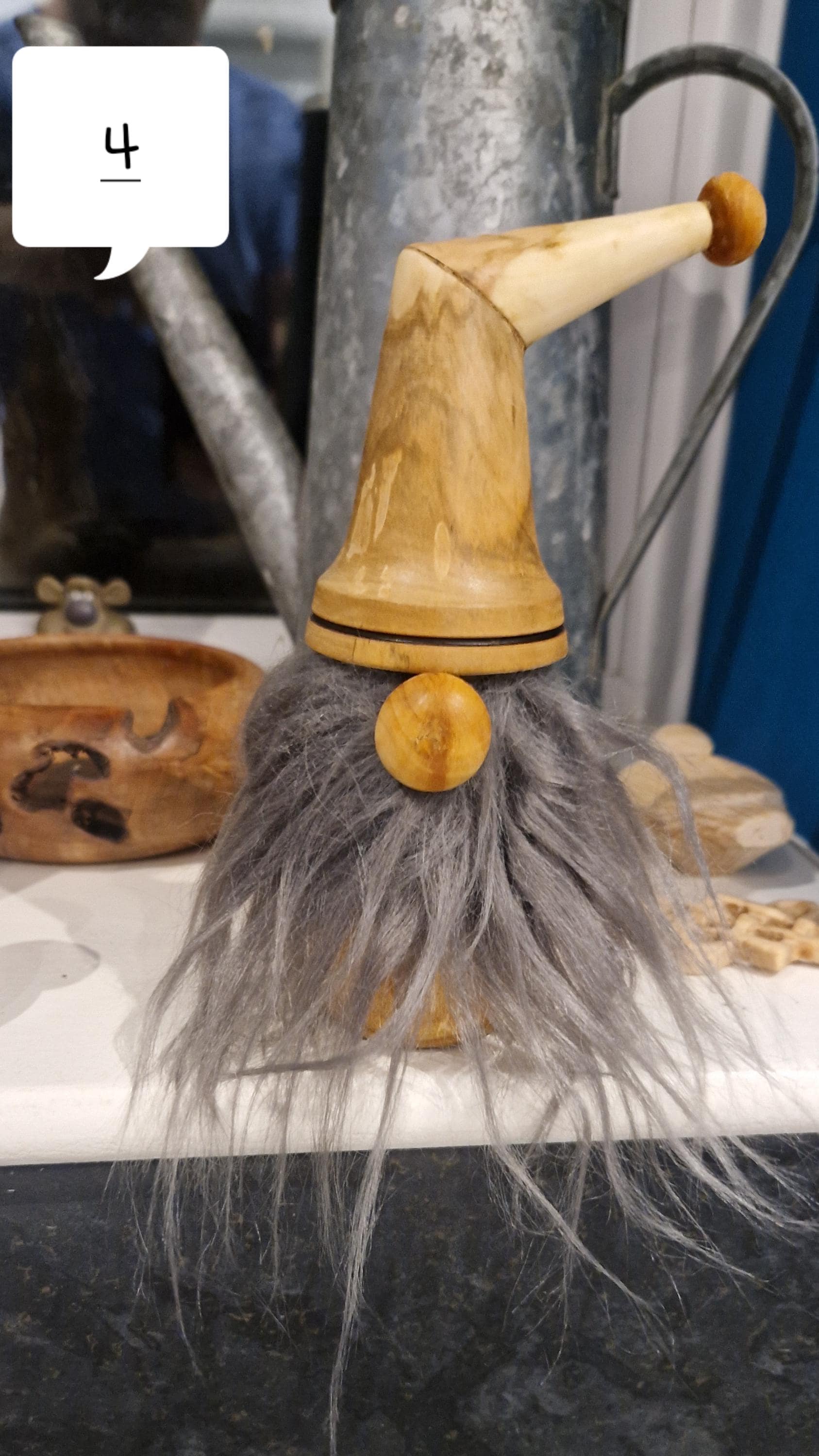 Gonk- Handmade Wood Turned Norwegian Gnome - Etsy UK