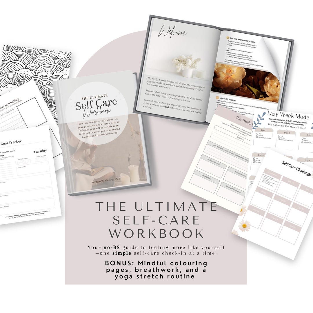 30-day No-fluff Self-care Workbook for Women – Daily Prompts & Trackers ...