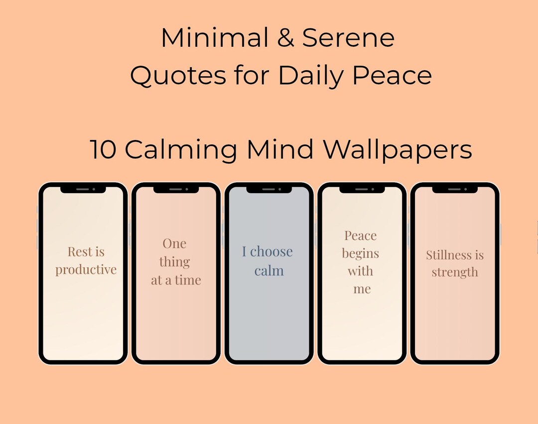 10 Calming Mind Wallpapers V.1 – Minimal & Serene Quotes for Daily ...