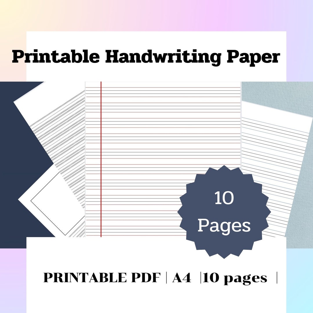 The A4 PDF Handwriting Practice Paper is Suitable for Both Kids and ...