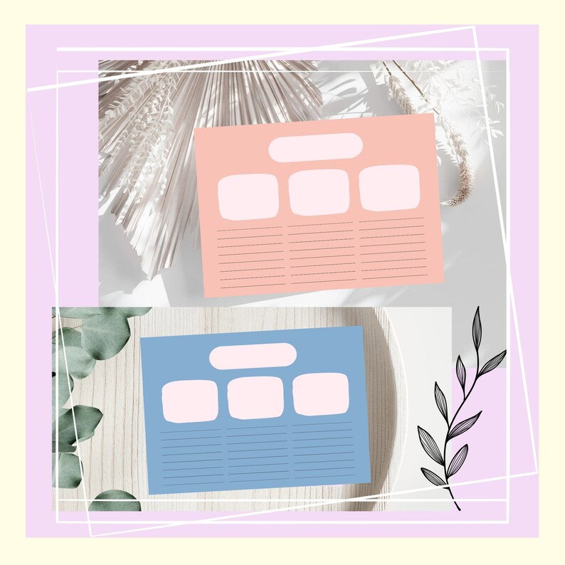 Mind Map Planner in Pastel 2, Printable Mind Map Planner, 4 Colors ...