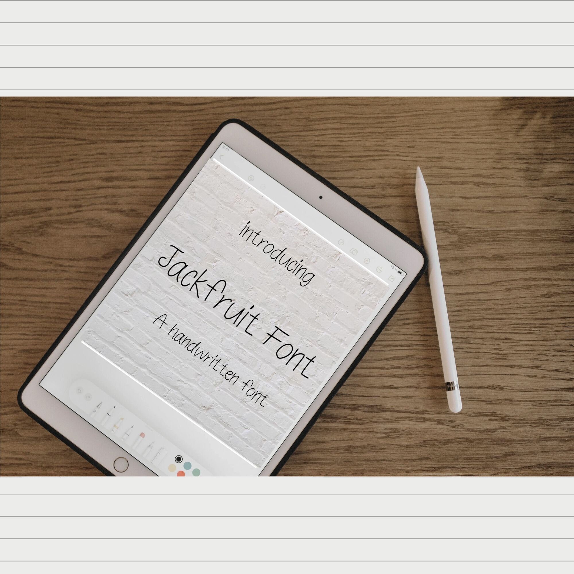 Jackfruit Font a Neat Handwritten Font Digital Font Clear Handwriting ...