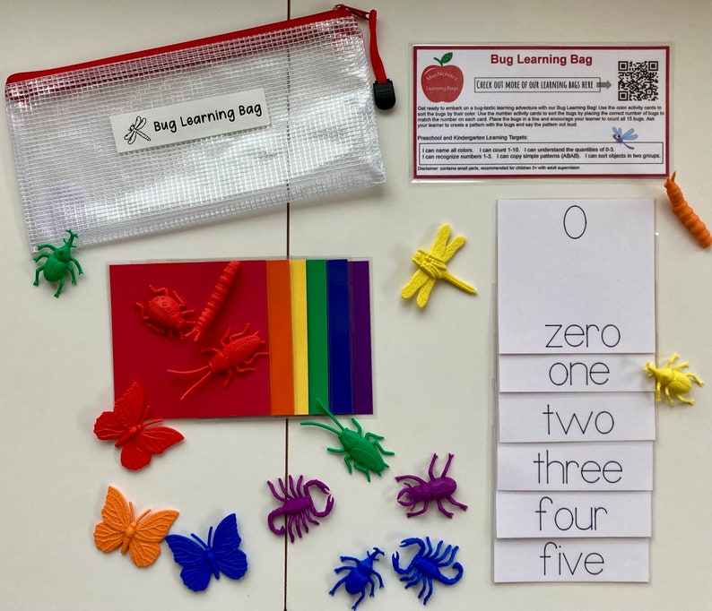 ROYGBV Bundle. Learning Bags. Busy Bags. Fine Motor. Toddler. Play ...