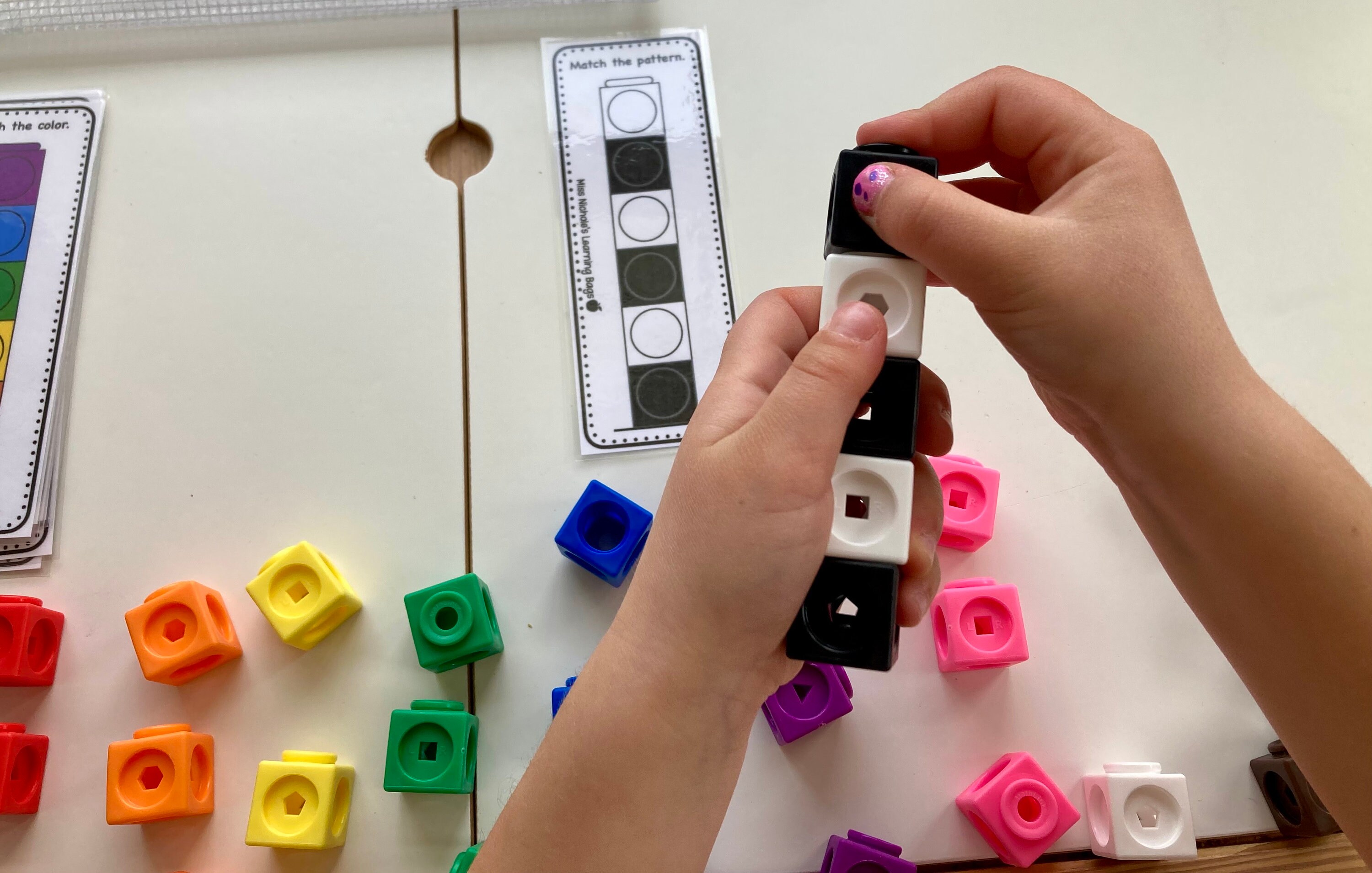 Tower Learning Bag. Busy Bag. Cubes. Fine Motor. Toddler. Play ...