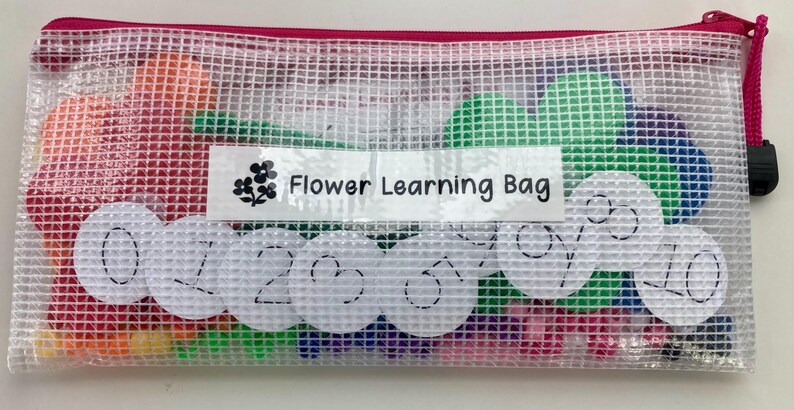 Flower Learning Bag. Busy Bag. Numbers. Fine Motor Skills. Toddler ...