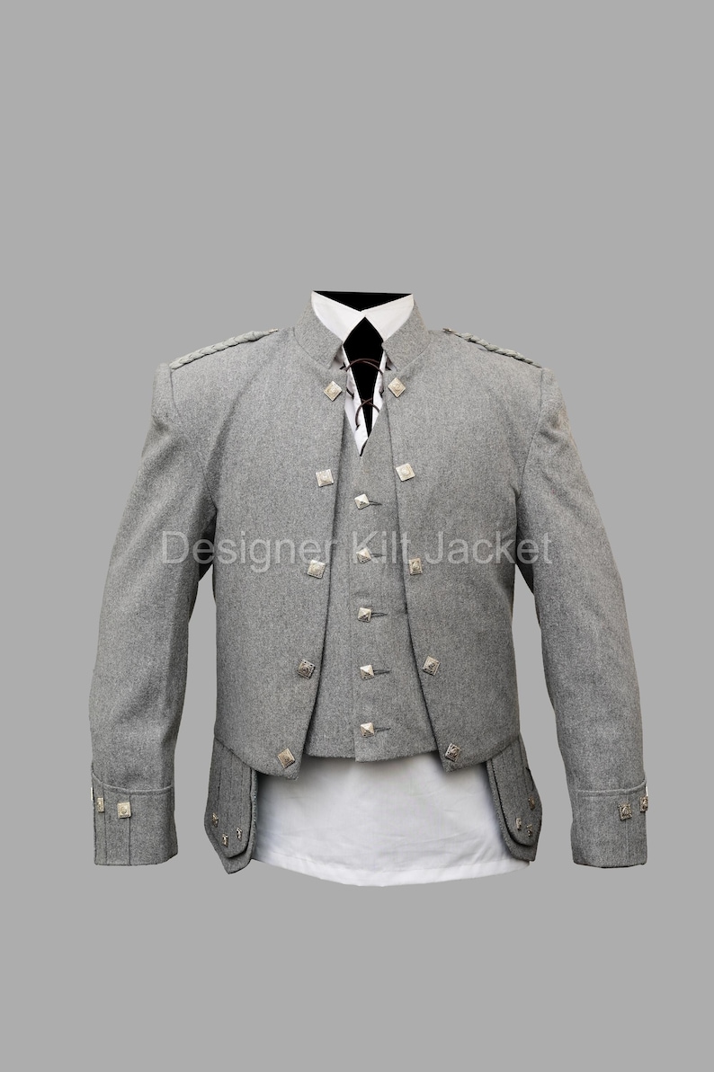 Men's Scottish Wool Sheriffmuir Doublet Kilt Jacket With Waistcoat - Etsy