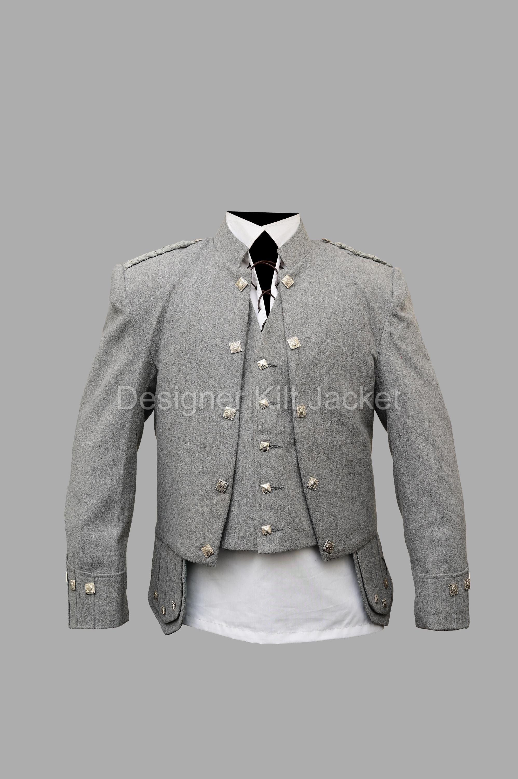 Men's Scottish Wool Sheriffmuir Doublet Kilt Jacket With Waistcoat - Etsy