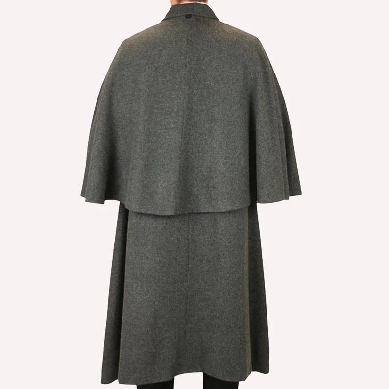 Men's Wool Ulster Cape: Victorian Steampunk Cosplay Cloak - Etsy