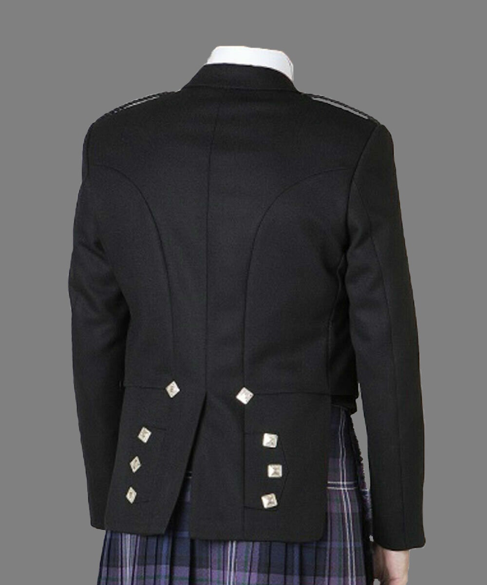 Scottish Men's Prince Charlie Kilt Jacket | Handmade Wedding Kilt ...