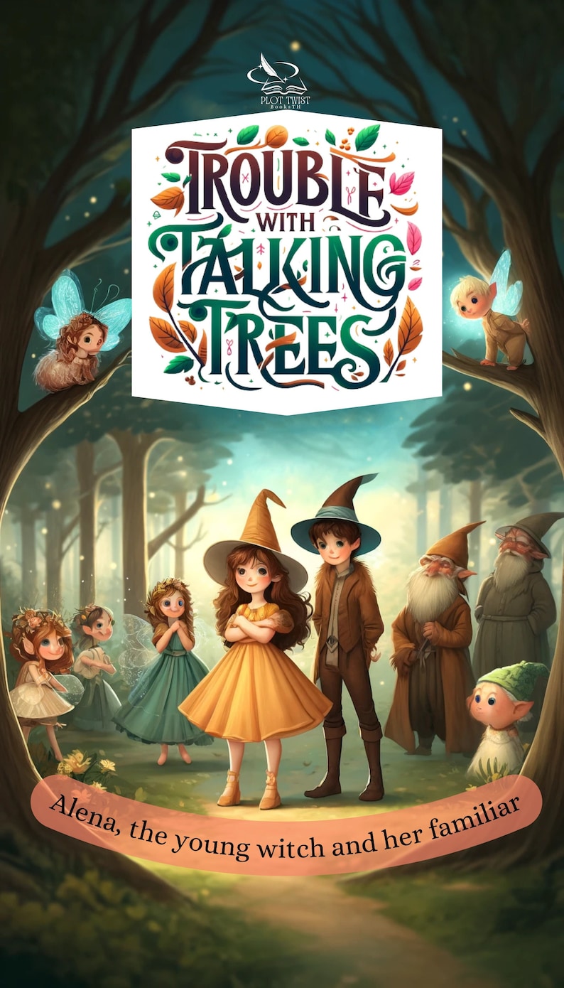Trouble With Talking Trees, Alena, the Young Witch and Her Familiar ...