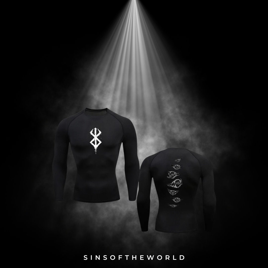 Anime Styled Gym Compression Shirt Breathable Training Shirt Long ...