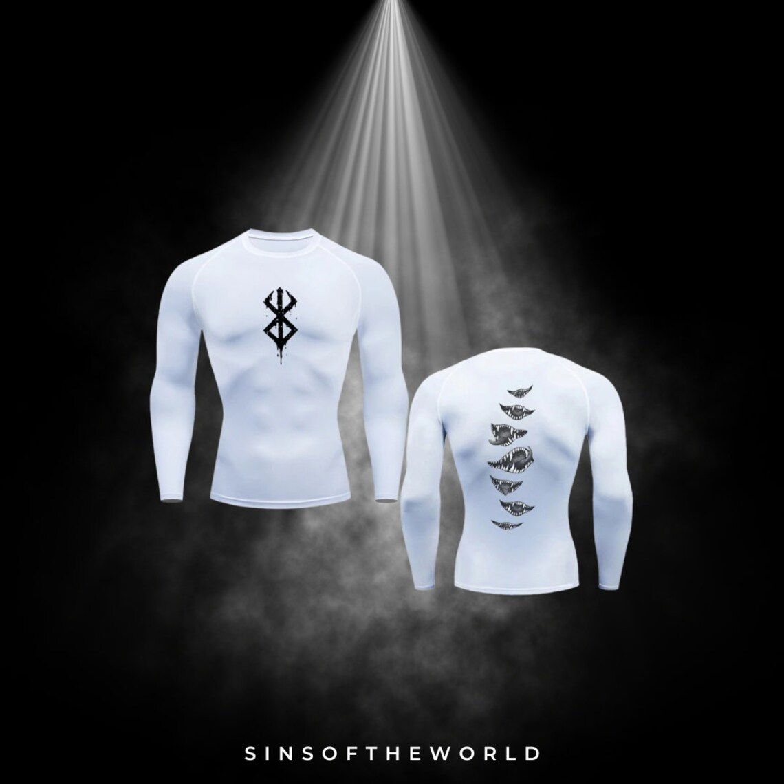 Anime Styled Gym Compression Shirt Breathable Training Shirt Long ...