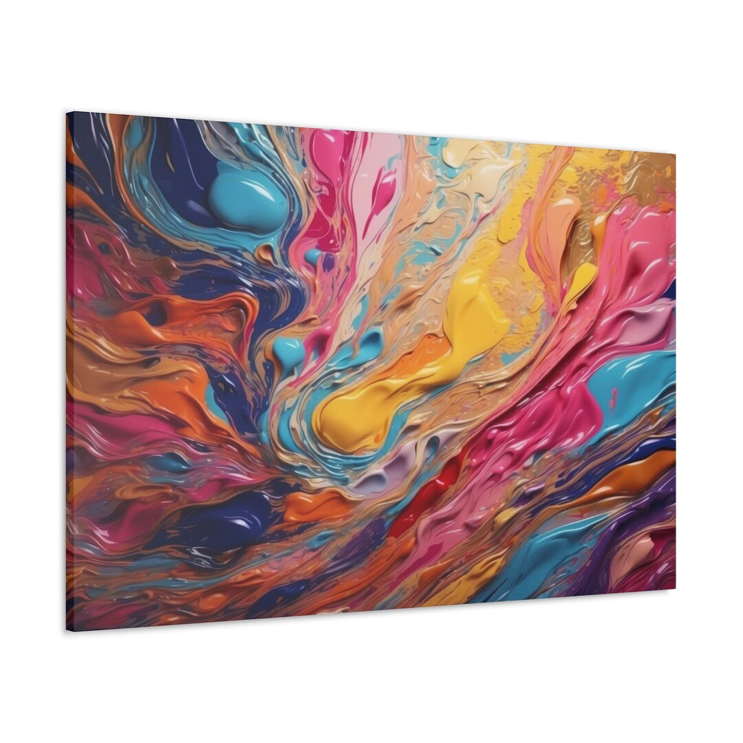 Color Pop Canvas Wall Art - Etsy